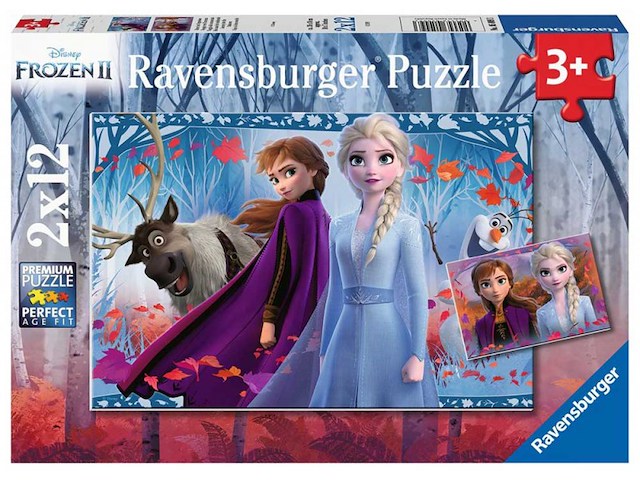 RAVENSBURGER Puzzle 2x12 delova Disney FROZEN 2 RA05009