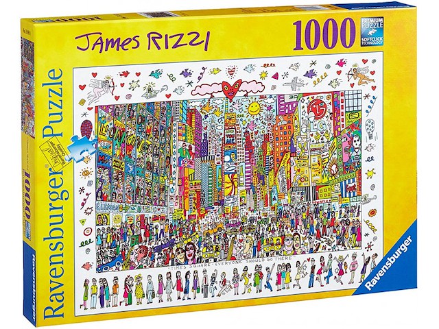 Ravensburger Puzzle 1000 delova James Rizzi - Times Square 19069