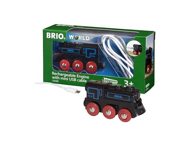 Brio Lokomotiva sa punjivom baterijom USB BR33599