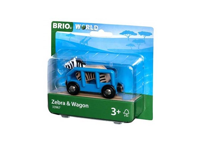 Brio Vagon koji prevozi zebru BR33967