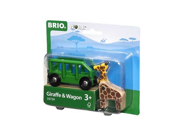 Brio Vagon koji prevozi žirafu BR33724