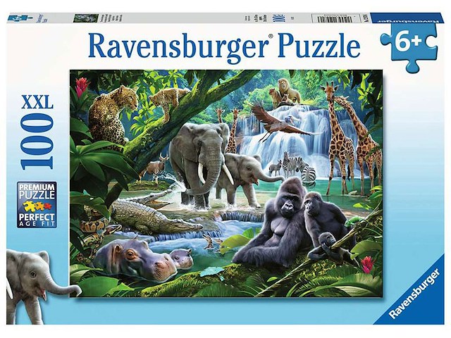 Ravensburger Slagalica 100 delova Porodice u džungli 12970