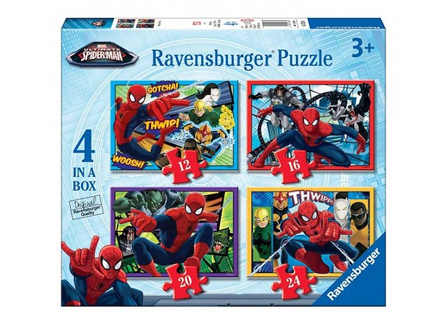 Ravensburger slagalice 4 u 1 - Spiderman 07363