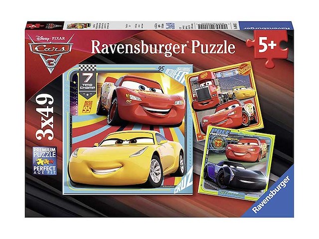 Ravensburger Puzle 3x49 Disney Cars 08015