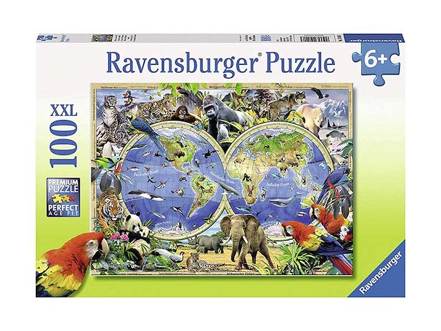 Ravensburger Puzle 100 delova - Životinje sveta 10540