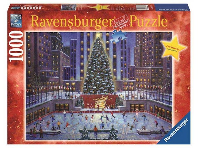 Puzzle 1000 delova - Božić u Njujorku - Ravensburger 19563