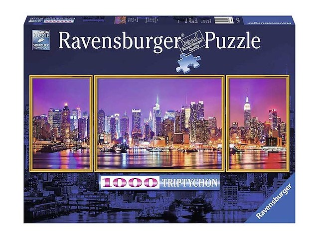 Puzzle 1000 delova - Njujork - Ravensburger Triptychon 19792