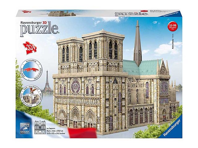 Ravensburger 3D Puzle Notr Dam u Parizu 12523