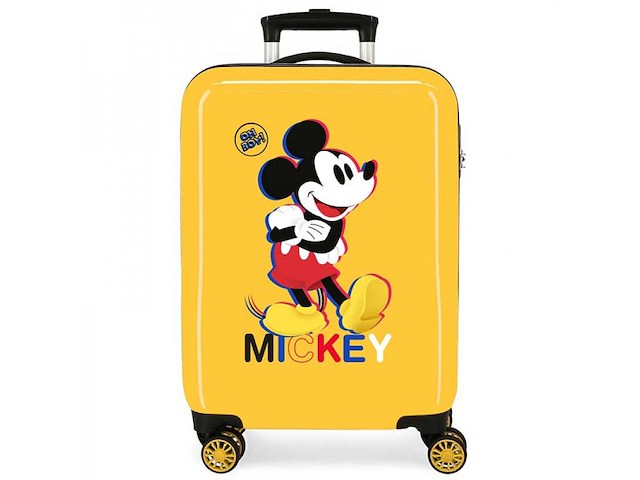 Disney ABS Kabinski dečiji kofer 55cm Mickey 3D yellow 29217