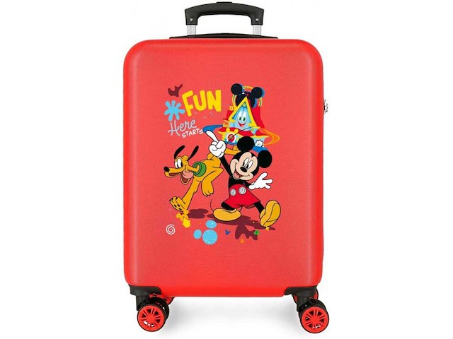 Dečiji ABS kofer 55cm Disney Mickey All smile red 40211