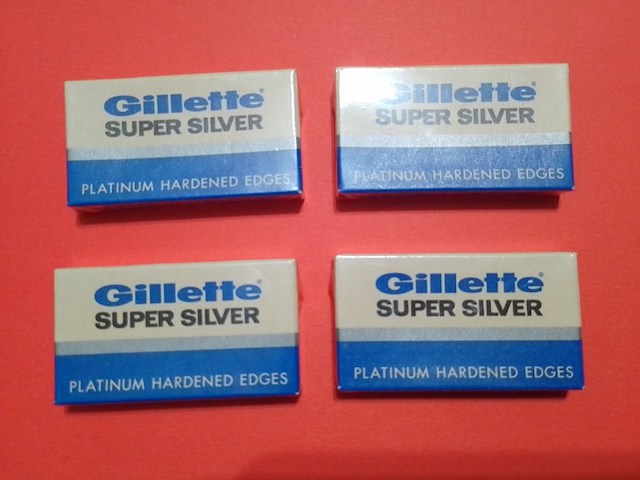 GILLETTE SUPER SILVER -LOT STARINSKIH PAKOVANJA NOŽIĆA