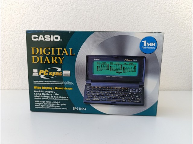 CASIO DIGITAL DIARY SF-7100SY - Nekorisceno