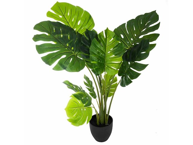 Philodendron Monstera Veštačka Dekorativna Biljka u Saksiji Atmosphera Createur d interieur