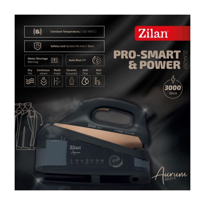 Zilan ZLN4261 Pegla na paru sa postoljem 3000W