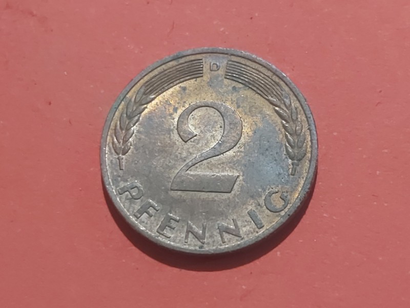 Nemačka - 2 pfennig 1969 god D