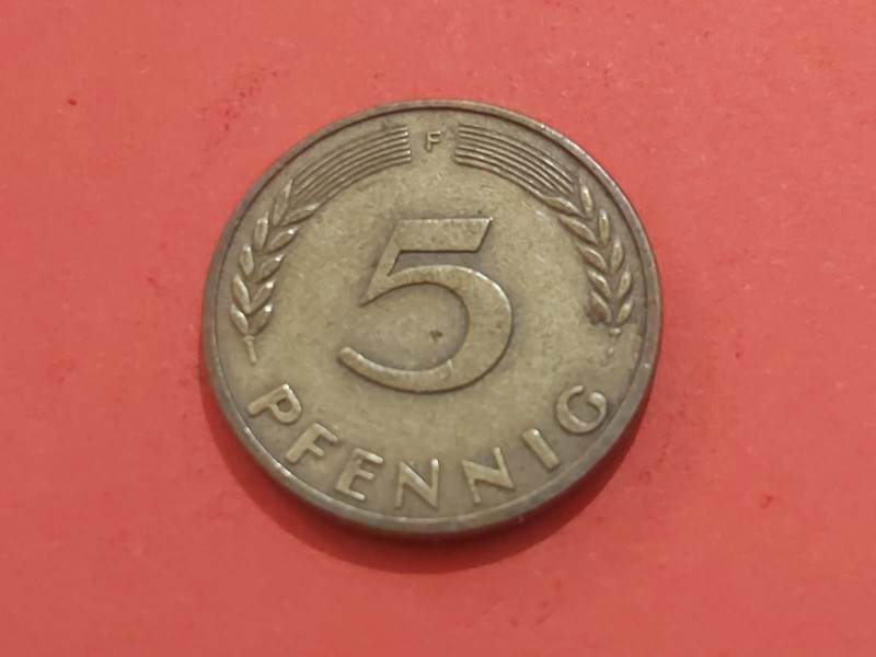 Nemačka - 5 pfennig 1950 god F