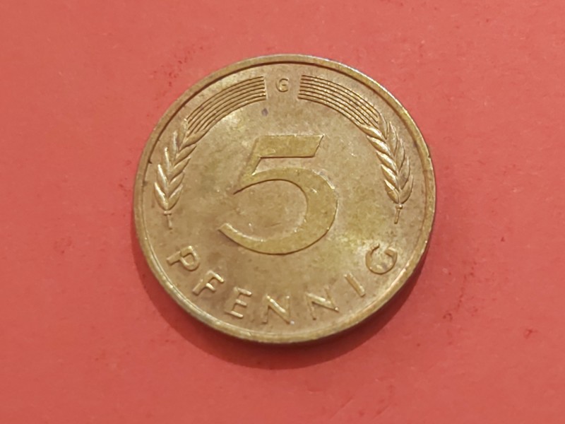 Nemačka - 5 pfennig 1990 god G