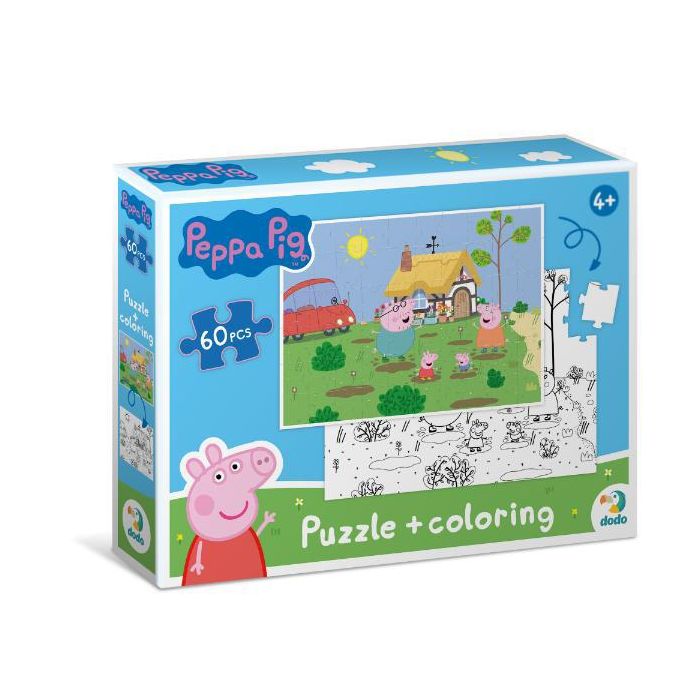 DODO PUZZLE 2U1 PEPPA PRASE, SKAKANJE PO BARICAMA