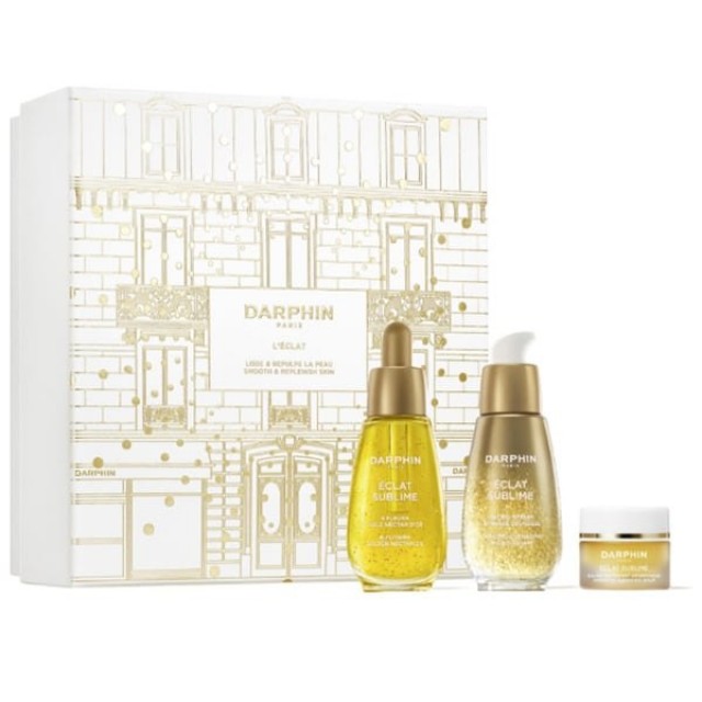 DARPHIN ECLAT SUBLIME SET (SERUM 30ML + ULJE 8 CVETOVA 30ML + AROMATIČNI BALZAM ZA ČIŠĆENJE 5ML)