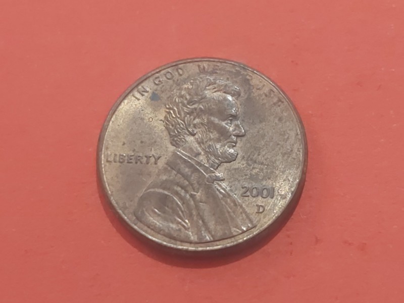 USA - 1 cent 2001 god D