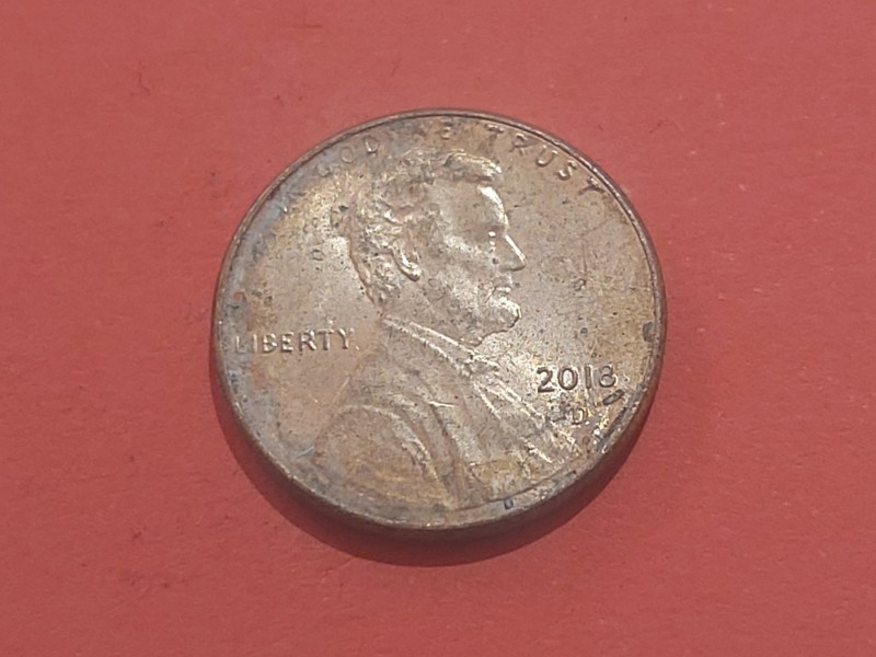 USA - 1 cent 2018 god D