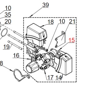 Koleno - povratni vod fi25 PR10ECFM-5EC+2F.R.