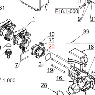 Prirubnica T5-F PR10ECFM-5EC+2F.R.