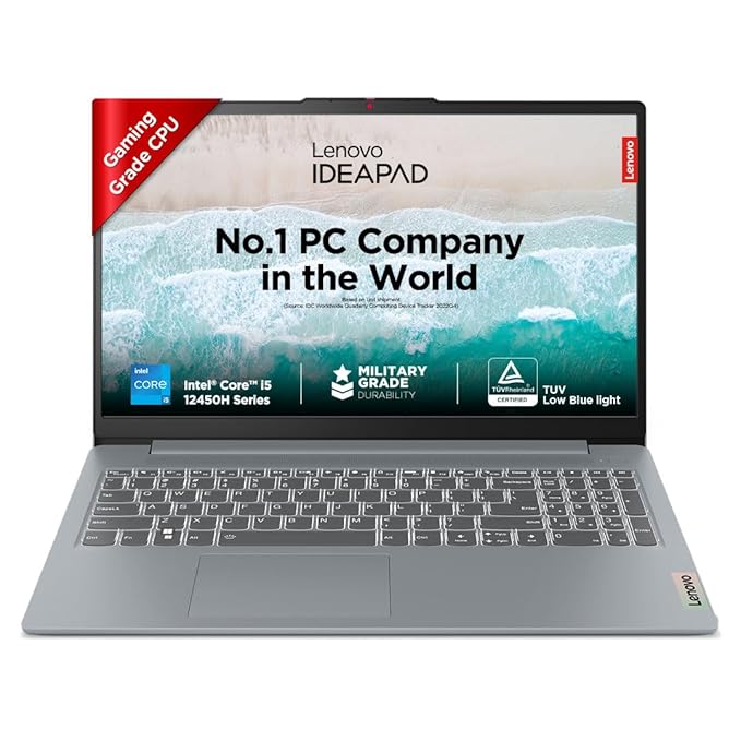 Laptop Lenovo IdeaPad Slim 3 i5-12450H 15.6", 8GB, 512GB, DOS, 83ER00JCYA