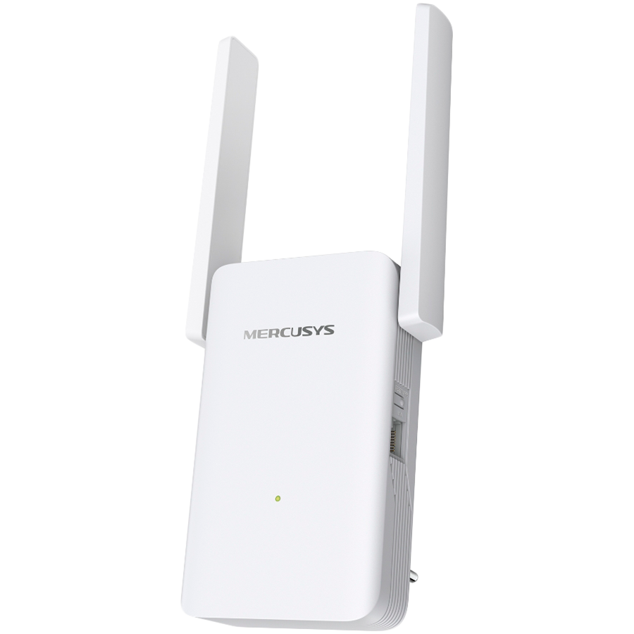 Mercusys ME70X AX1800 Wi-Fi Range Extender, 574 Mbps at 2.4 GHz + 1201 Mbps at 5 GHz, 2× Fixed External Antennas, 1 × Gigabit Port, Wall Plugged, 1024 QAM, OFDMA, MERCUSYS APP, Range Extender/Acce...