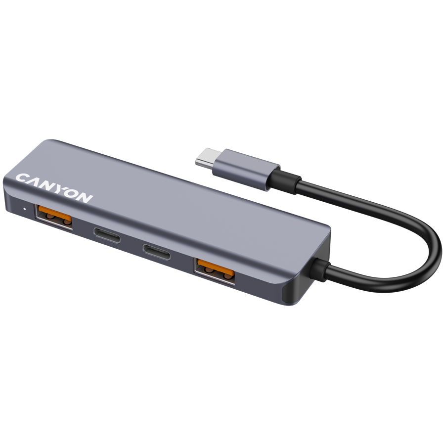 CANYON hub DS-18 5in1 USB-C Grey,CNS-TDS18