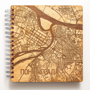 KK Crvena Zvezda Notes drvo 101 Ponos grada 21x20cm