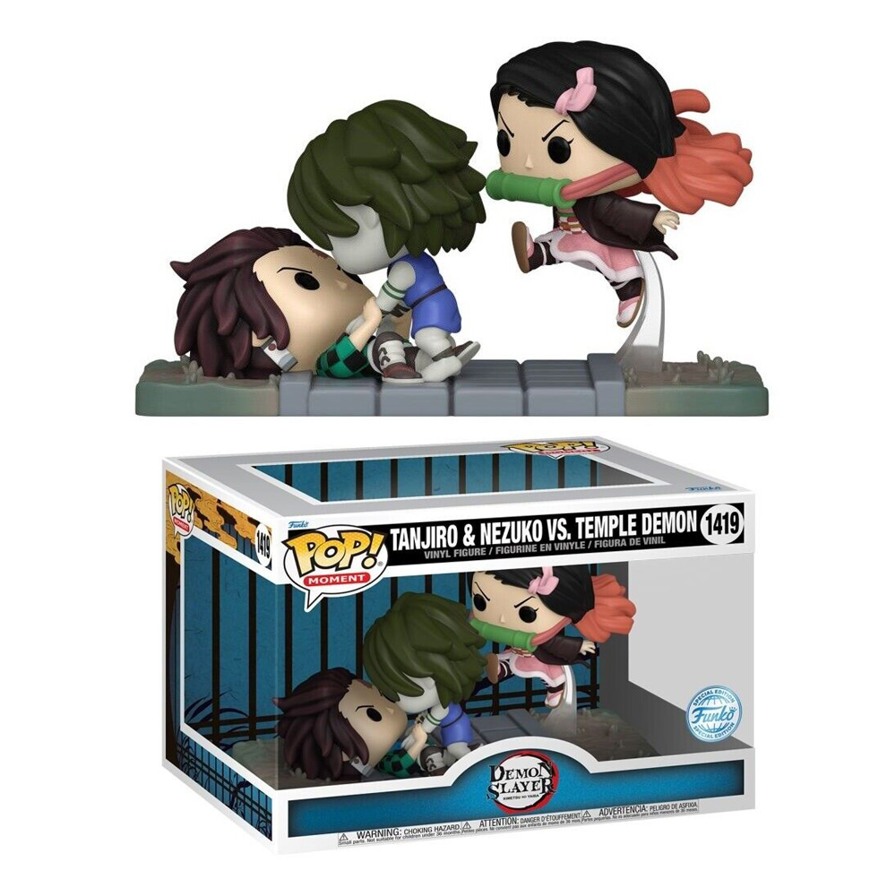 Funko POP! Moments: Demon Slayer - Tanjiro & Nezuko Vs. Temple Demon