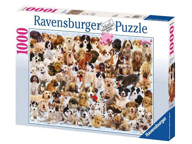 Ravensburger puzzle Životinje - Psi - Obilje pasa 1000 delova RA15633