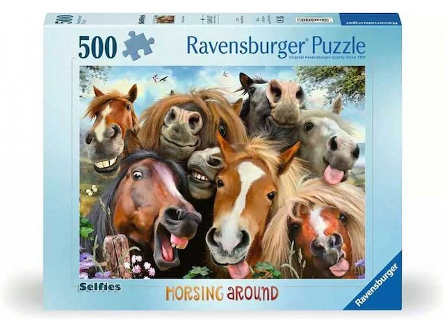 Ravensburger puzzle Životinje - Konjski selfi Horsing Around  500 delova 12000499