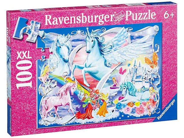 Ravensburger puzzle XXL - Glitter puzzle - Amazing Unicorns 100 delova RA13928