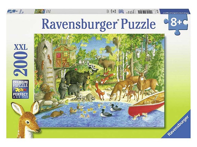 Ravensburger puzzle XXL - Životinje - Woodland Friends 200 delova RA12740