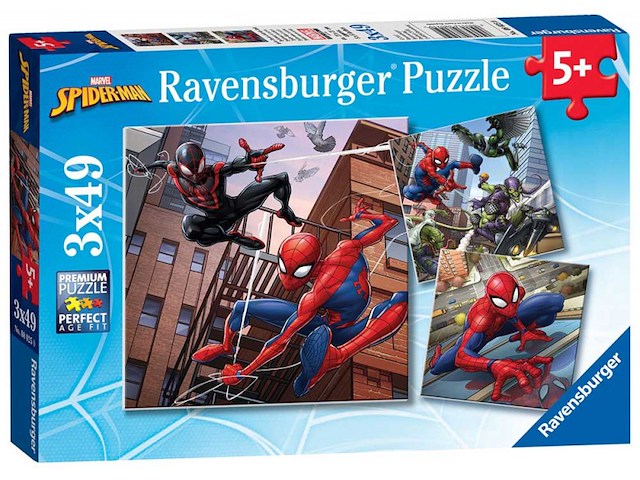 Ravensburger puzzle Dečije puzle - 3x49 - Marvel - Spider-man  3x49 delova RA08025