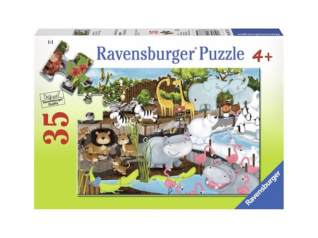 Ravensburger puzzle Dečije puzle - 35 - Životinje - Day at The Zoo  35 delova RA08778