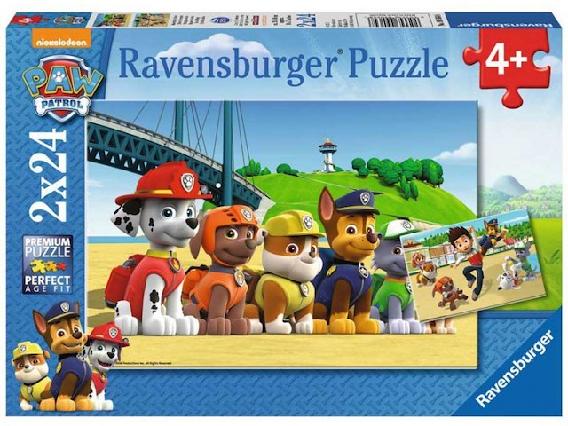 Ravensburger puzzle Dečije puzle - 2x24 - Paw Patrol - Heroic Dogs  2x24 dela RA09064