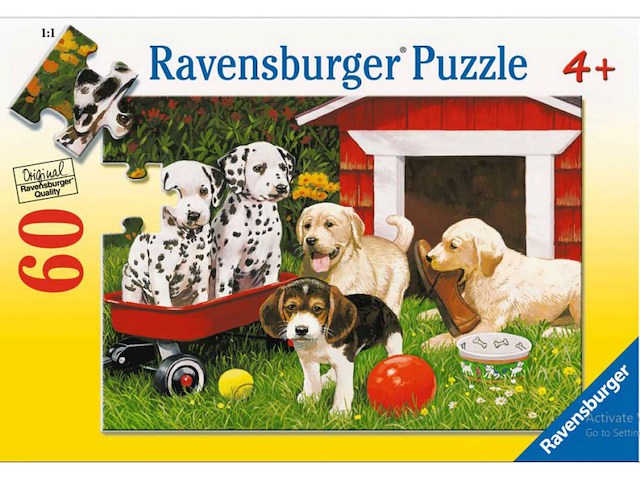 Ravensburger puzzle Dečije puzle - 60 - 1:1 - Životinje - Kučići - Puppy Party   60 delova RA09526