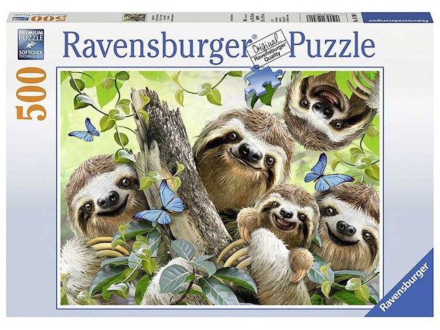 Ravensburger Puzzle 500 delova - Lenjivci prave selfi 14790