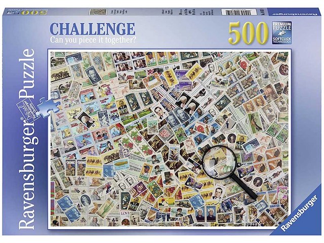 Ravensburger Puzzle 500 delova -  Izazov Poštanske markice 14805