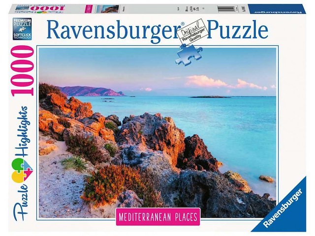 Puzzle 1000 delova Mediteranska Grčka Ravensburger 14980