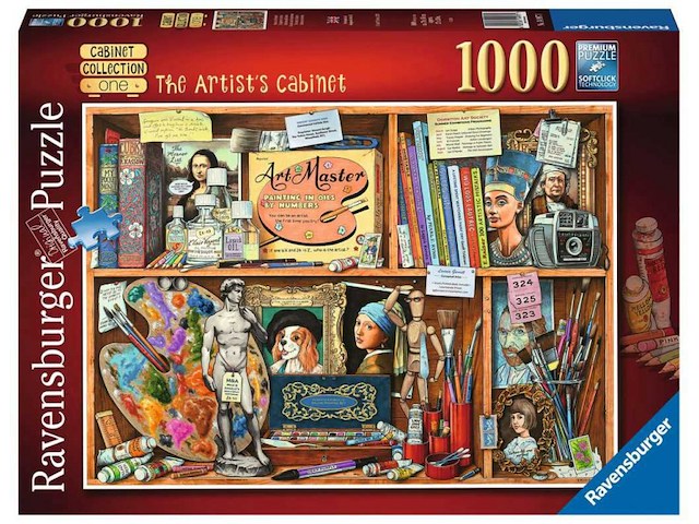 Puzzle 1000 delova Kabinet jednog umetnika Ravensburger 14997