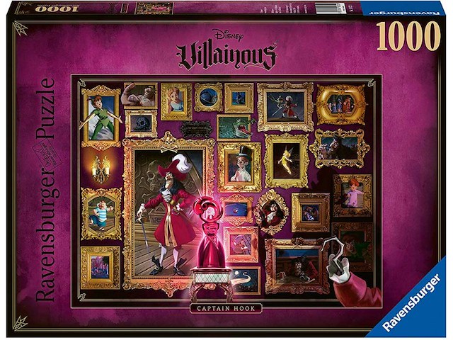 Puzzle 1000 delova Kapetan Kuka - Disney Villainous Ravensburger 15022