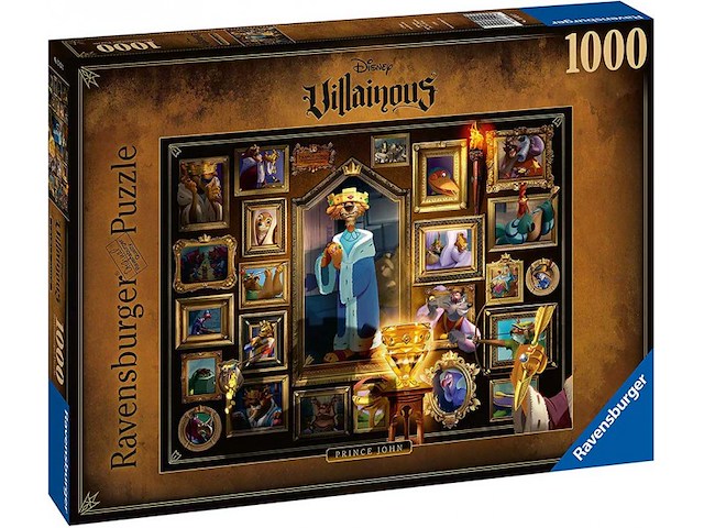 Puzzle 1000 delova Kralj Džon - Disney Villainous Ravensburger 15024