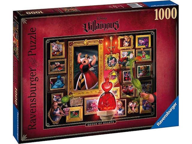 Puzzle 1000 delova Kraljica Srce - Disney Villainous Ravensburger 15026