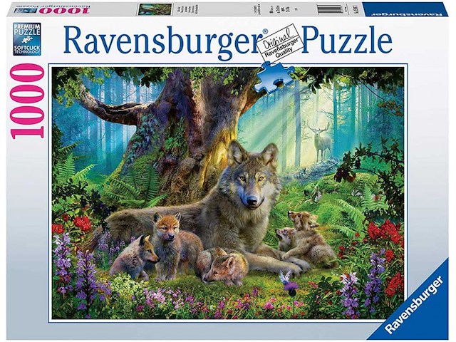 Puzzle Slagalica 1000 Vukovi u šumi Ravensburger 15987