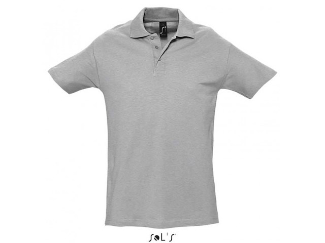 Sols Polo majica za muškarce Spring II Grey Melange veličina S 11362