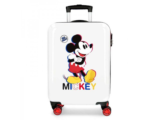 Disney ABS Kabinski dečiji kofer 55cm Mickey 3D white 29217